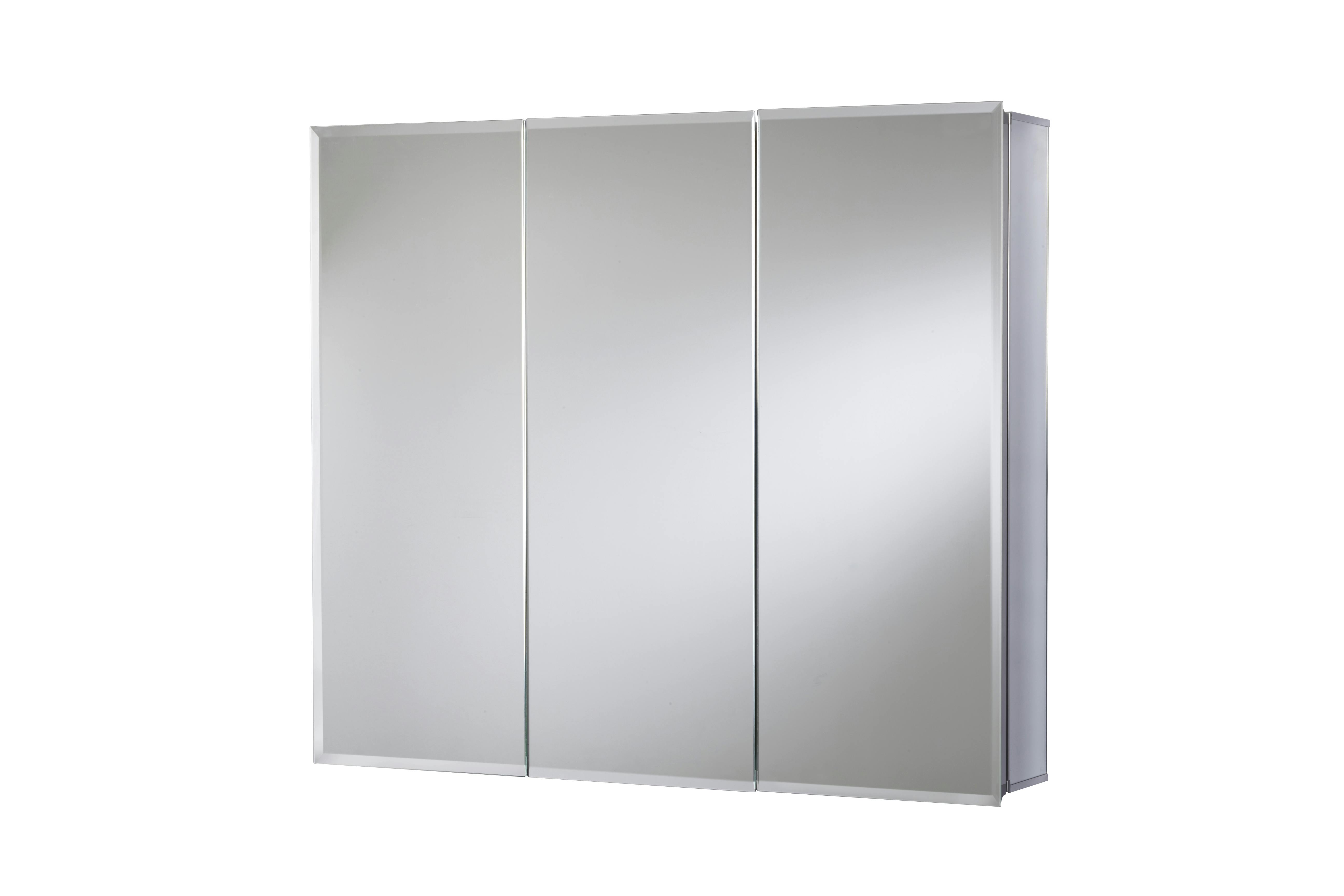 Triple mirror bathroom cabinet store