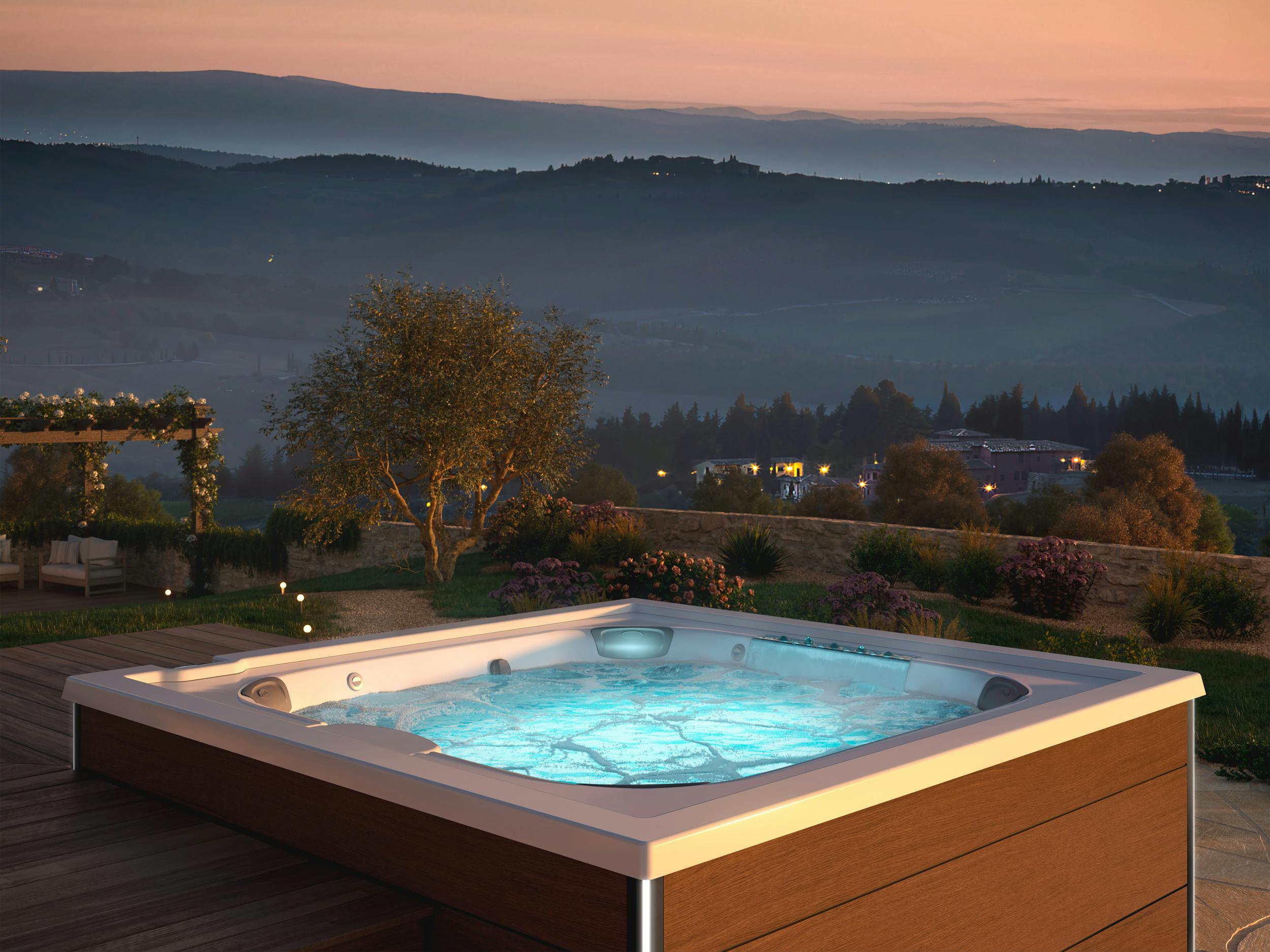 J-LX® Designer Hot Tub with Open Seating | Jacuzzi.com | Jacuzzi®